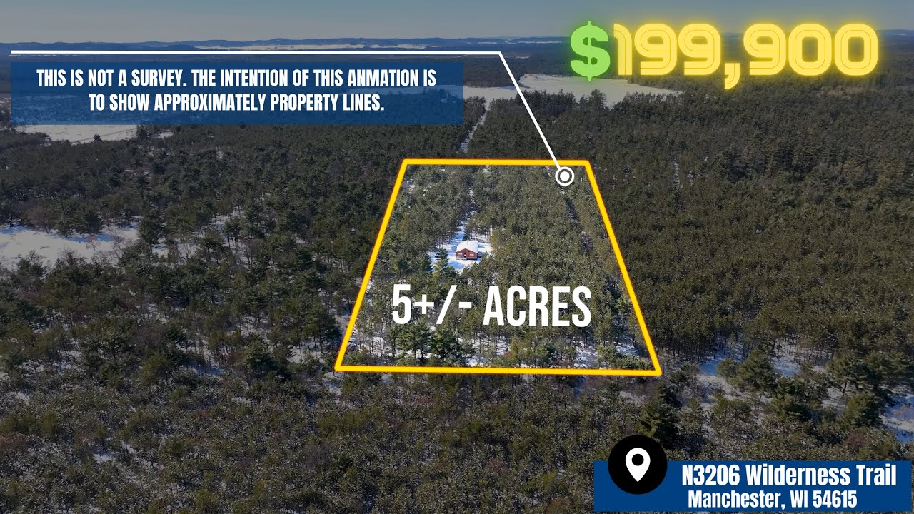 Northwoods Cabin Getaway in Manchester WI 💲199,900 - YouTube