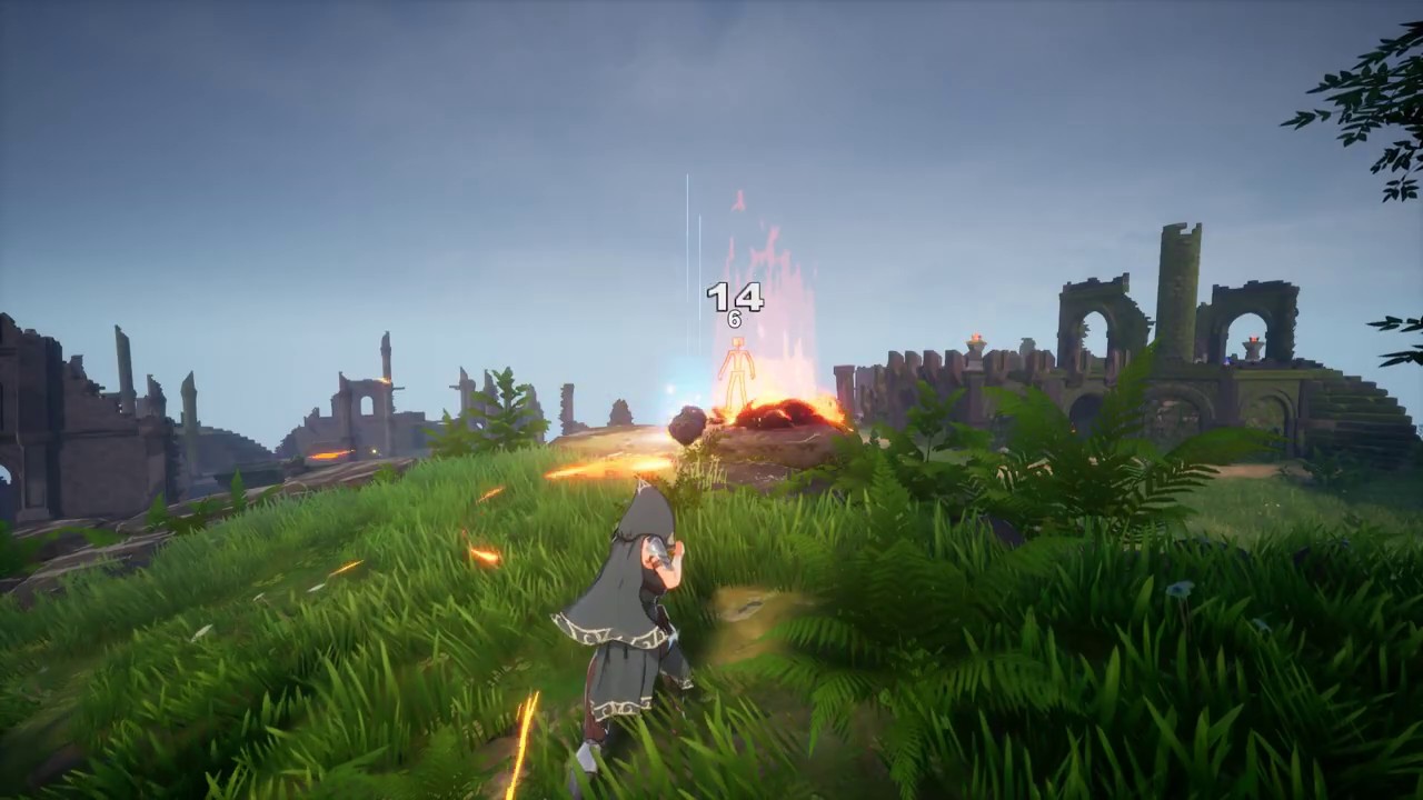 Spellbreak Closed Beta - Fireball Spell - YouTube