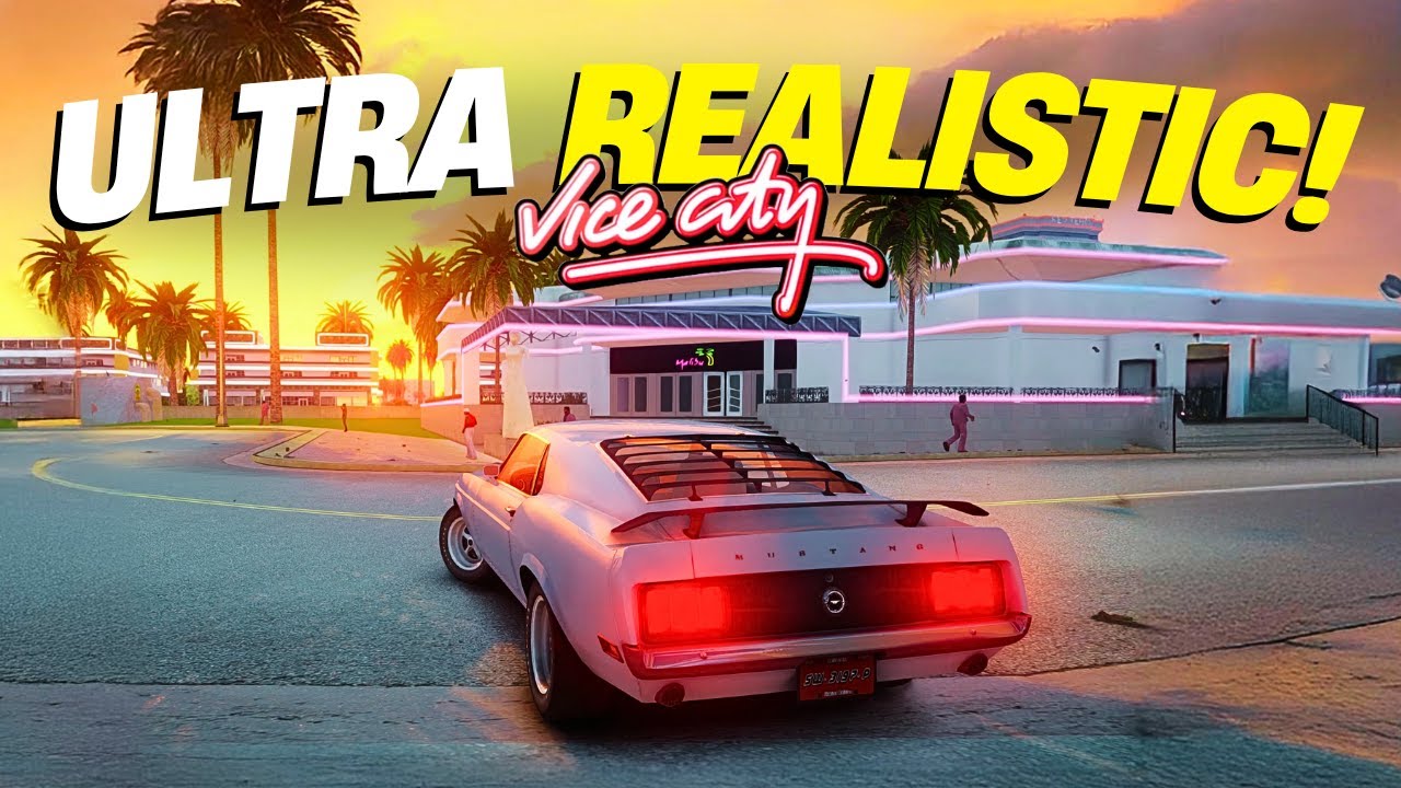 GTA Vice City New Realistic Graphics Mod 😍 | Works on 2GB RAM, No GPU ...