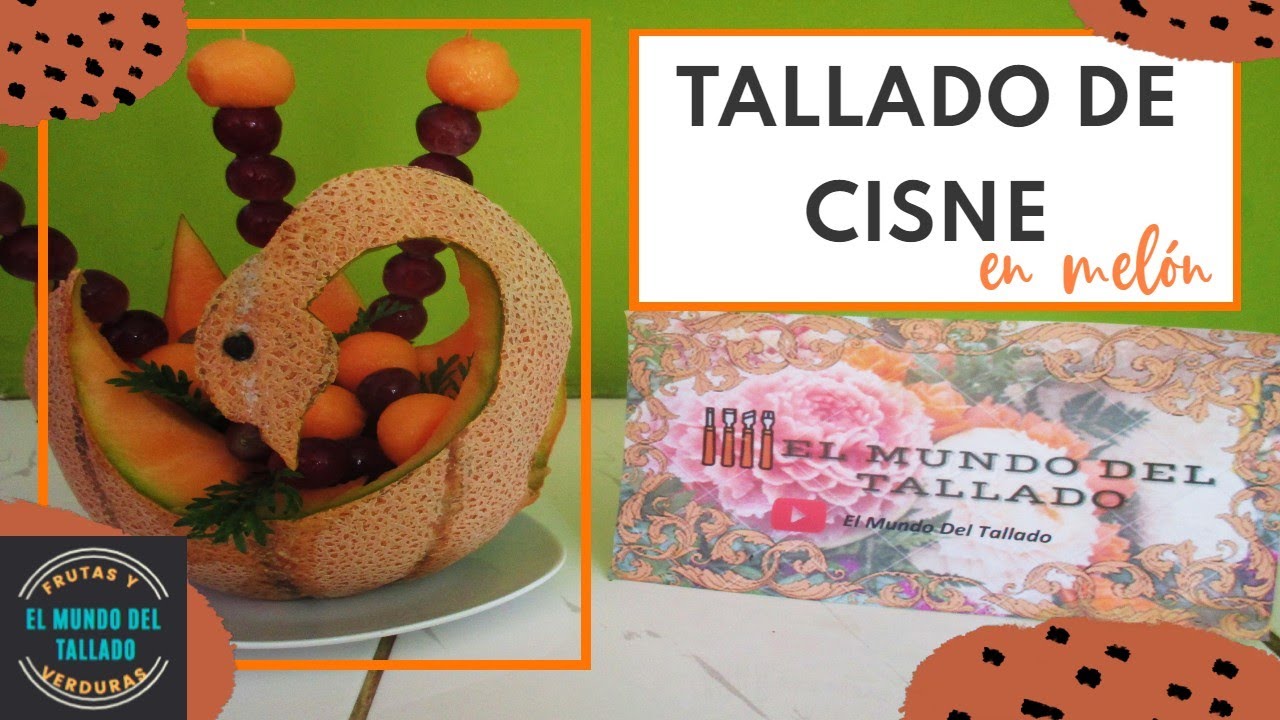 TALLADO/ Cisne en melón - YouTube