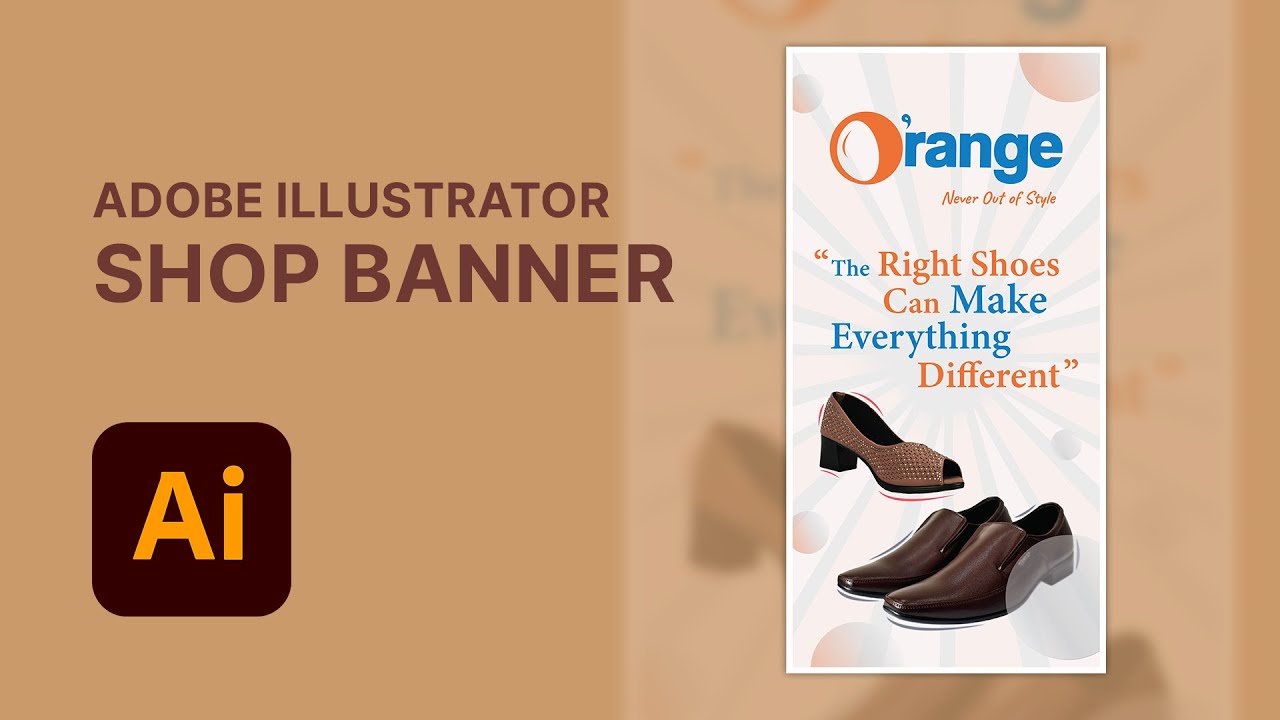 Adobe Illustrator Tutorial | shop banner | Graphic Design Tutorial ...