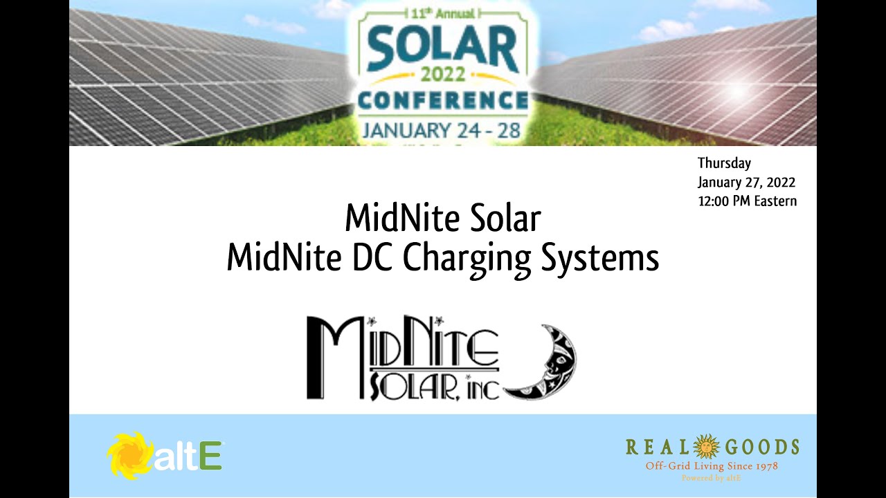 MidNite Solar: MidNite DC Charging Systems - Thursday 1/27/22 - YouTube