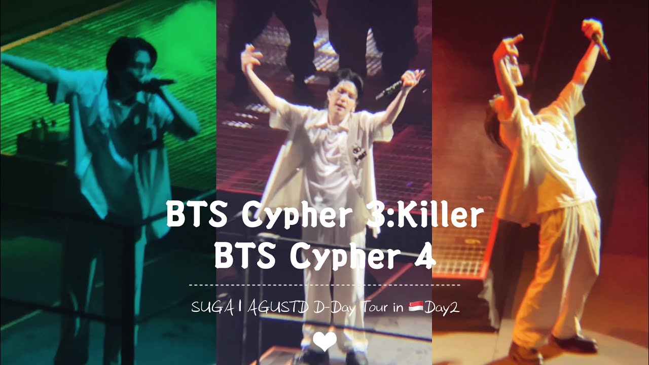 [🇸🇬BTS SUGA CAM] BTS Cypher 3:Killer/Cypher4 -SUGA |AgustD D-Day Tour ...
