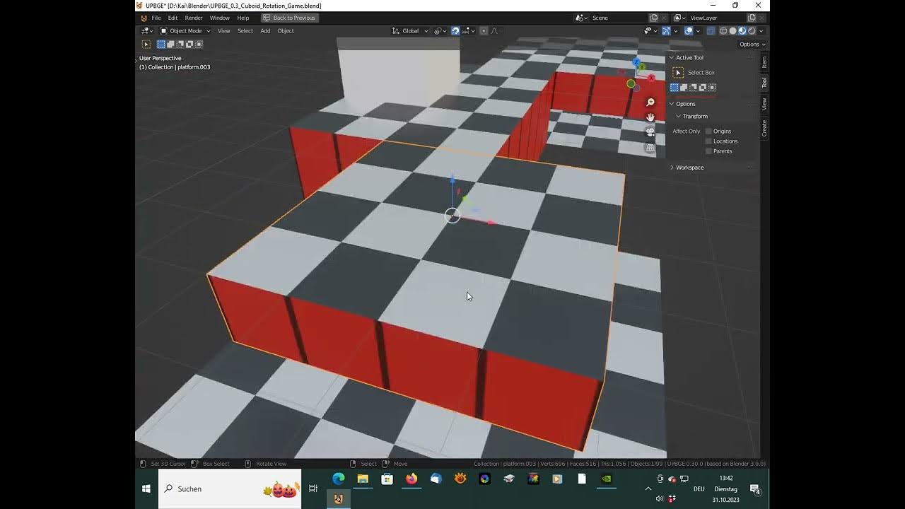 Cuboid Rotation Game - Tutorial: The Moving Platform (UPBGE 0.3) - YouTube
