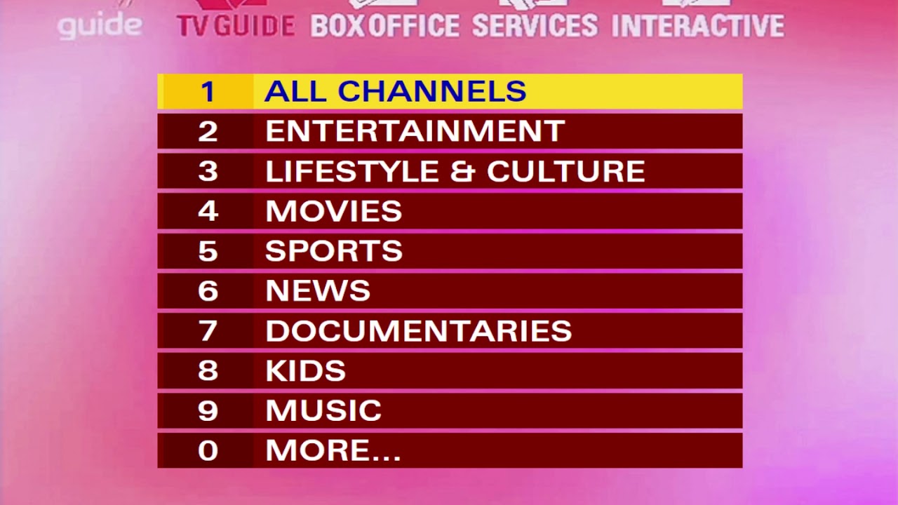 Sky Web EPG Music Xmas 2020 - YouTube