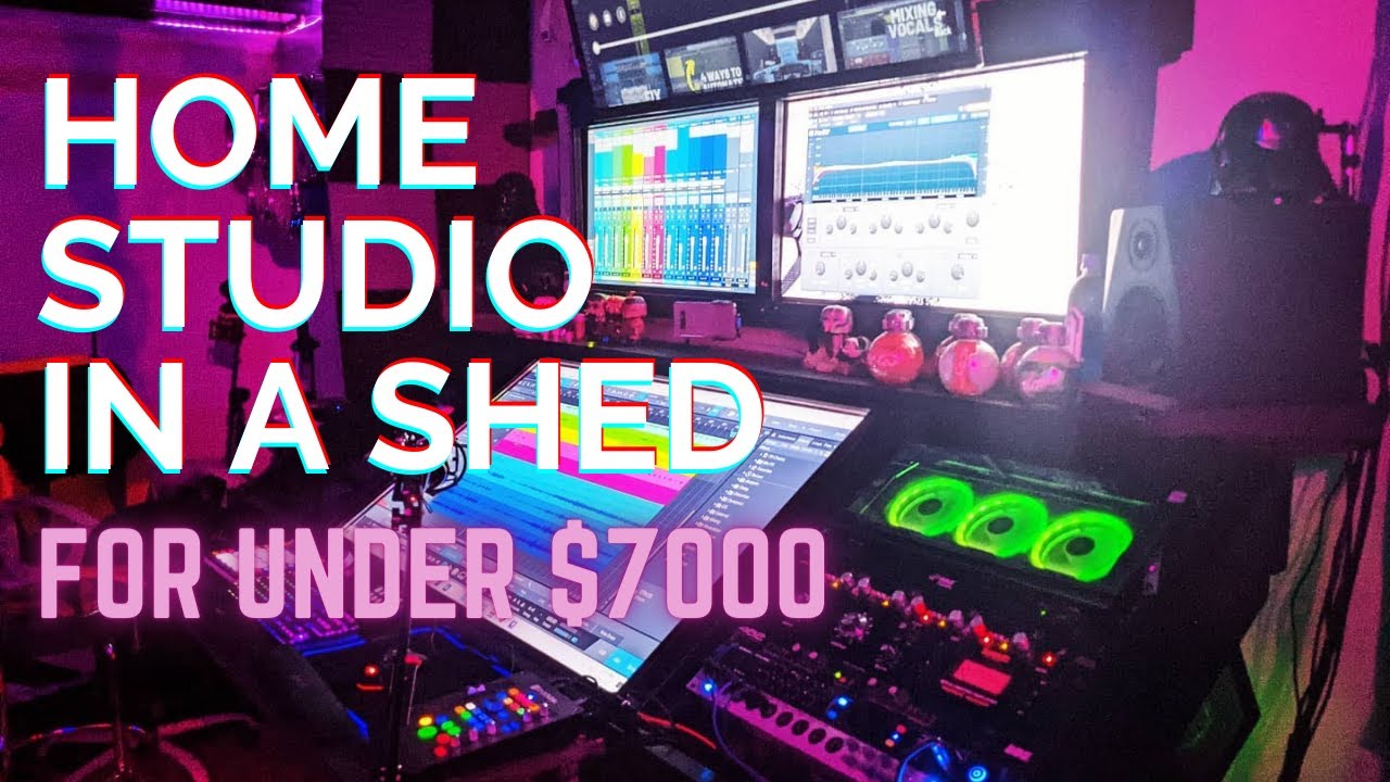 How To Build a HOME STUDIO in a SHED | Under $7000 (Studio Tour) - YouTube