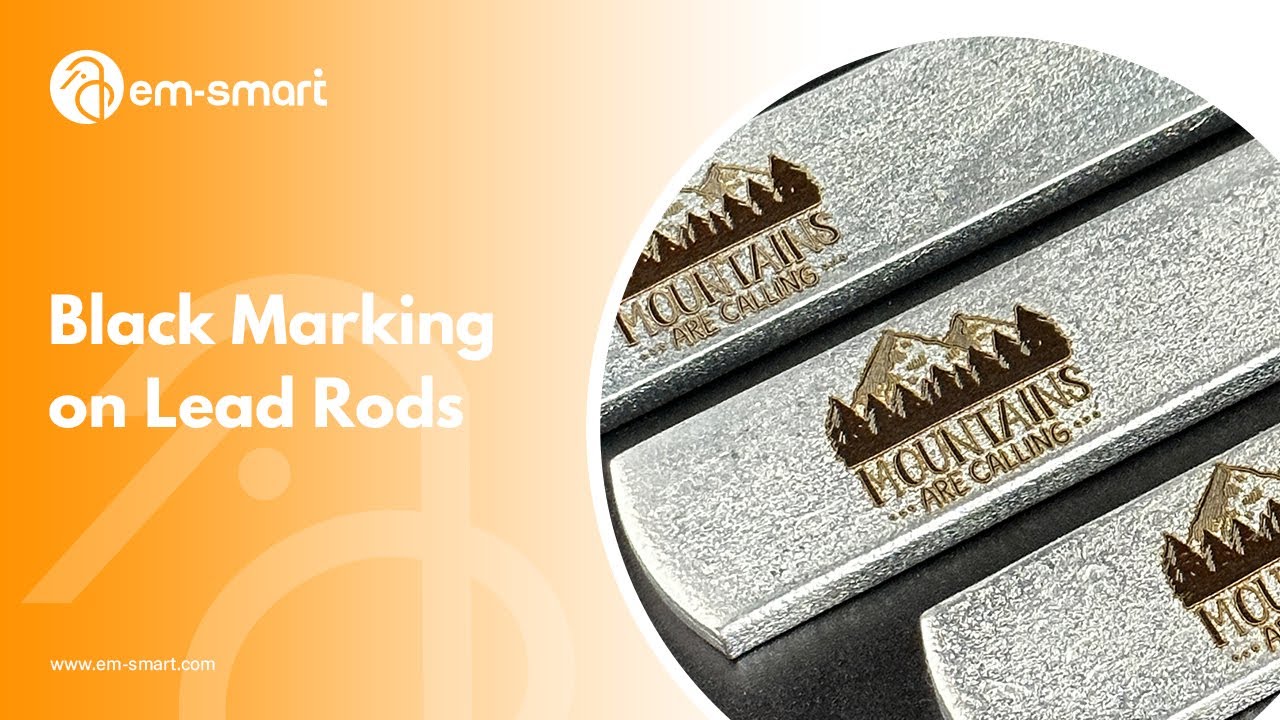 Laser Marking on Lead Rods with EM-Smart Laser - YouTube