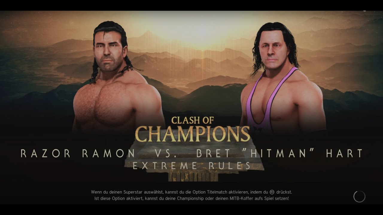 WWE 2K20 PS5Share 4K - Razor Ramon vs Bret The Hitman Hart Extreme Ruls ...