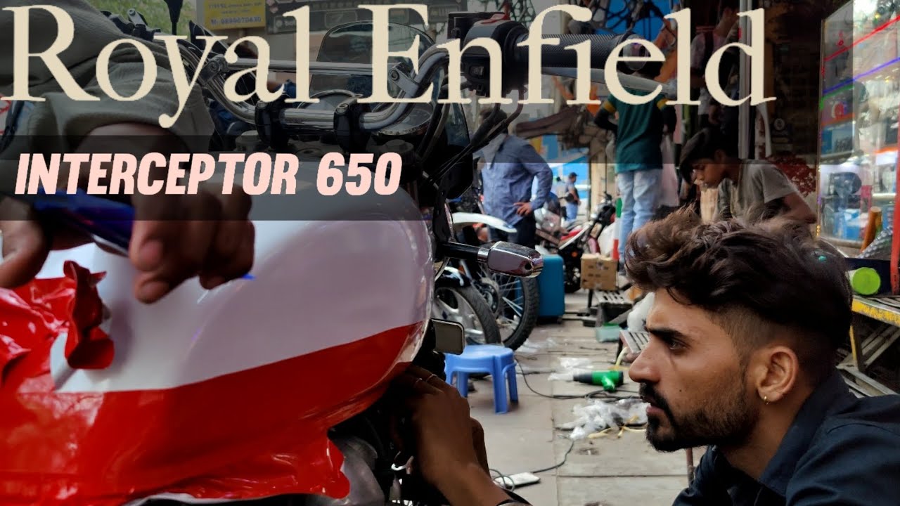 Royal Enfield interceptor 650 Wrapping RE Interceptor modification. # ...
