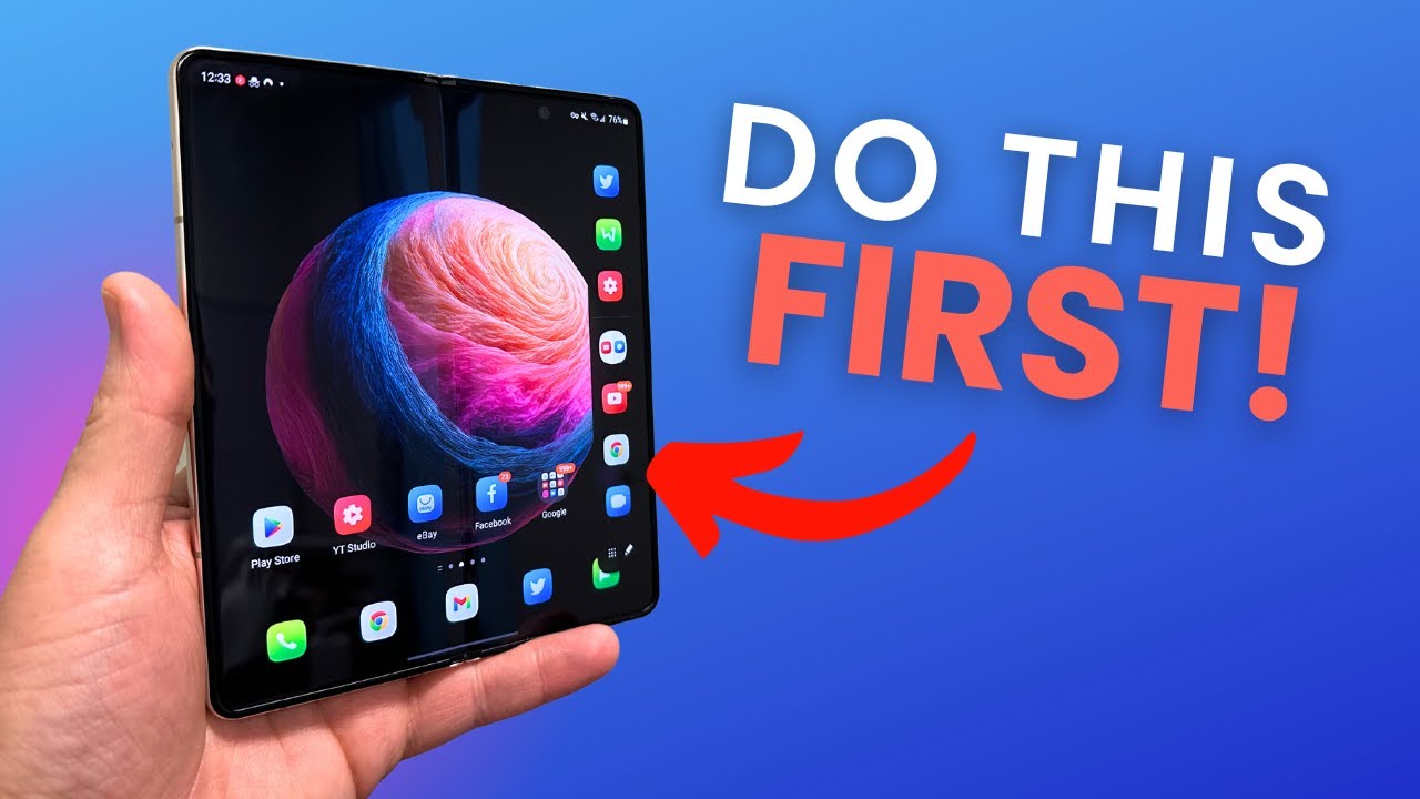Galaxy Z Fold 5: First Things to Do - YouTube