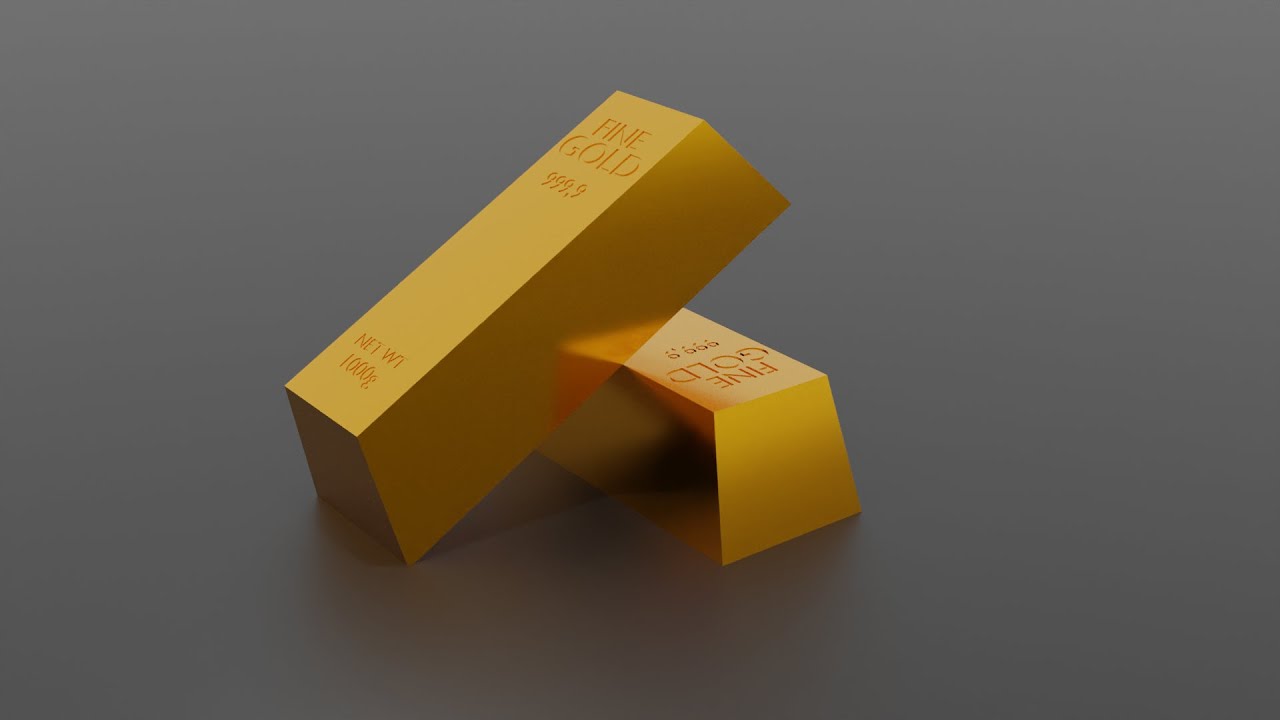 How To Make Gold Bar In Blender 2.9 | Blender Tutorial - YouTube