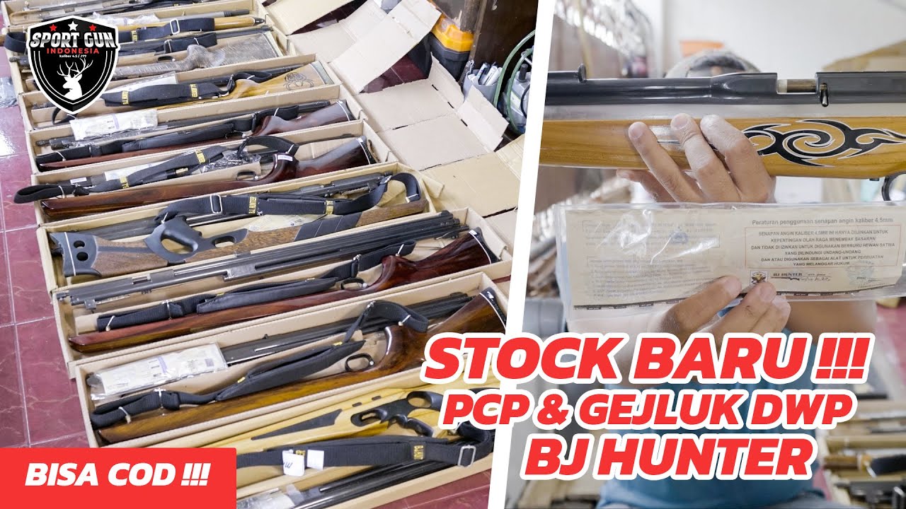 FULL STOCK & HARGA SENAPAN ANGIN PCP & GEJLUK DWP BJ HUNTER TABUNG ...