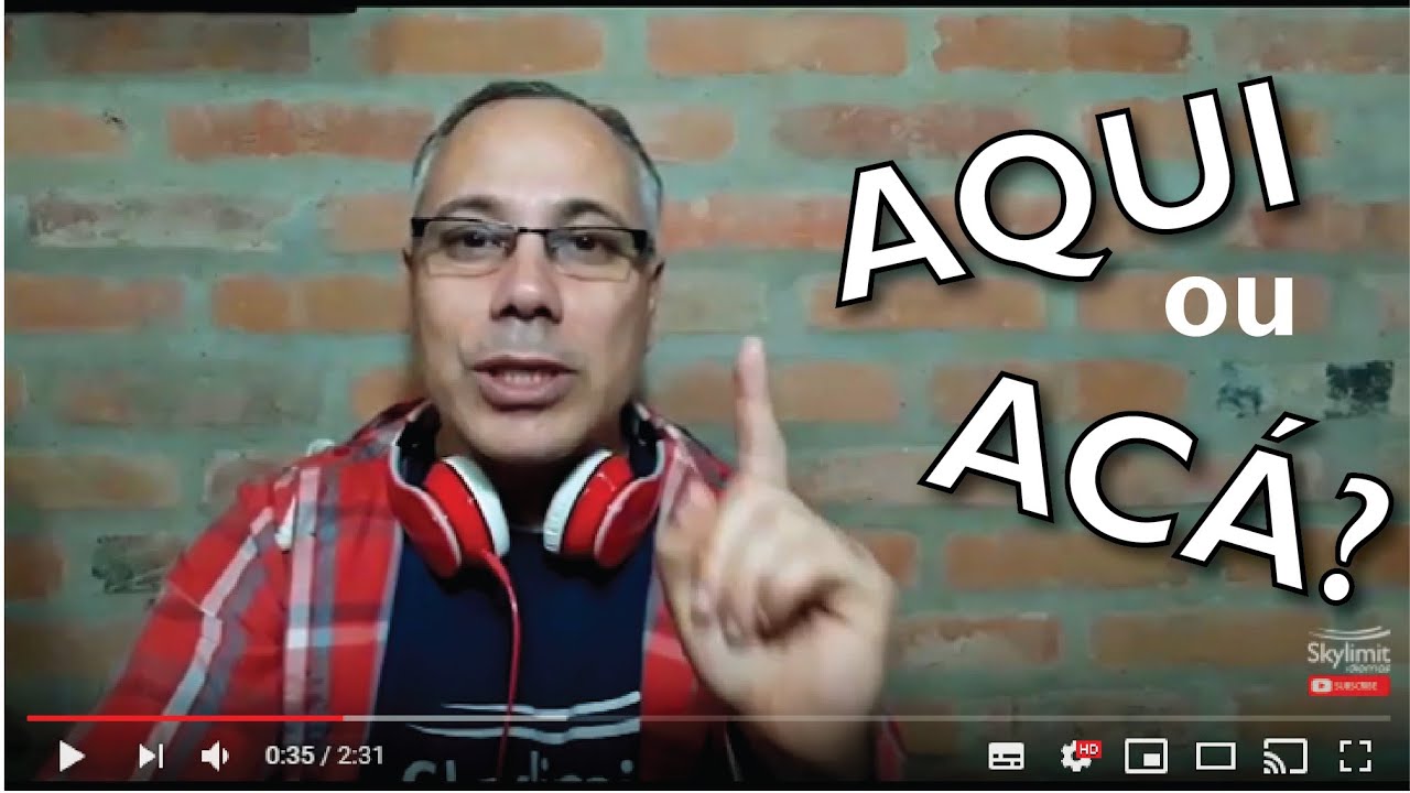 Dica de ESPANHOL: a diferença de AQUI e ACÁ - YouTube
