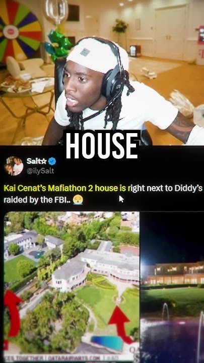 Kai Cenat Reacts To Mafiathon 2 House Is Next To Diddy House ππ Youtube