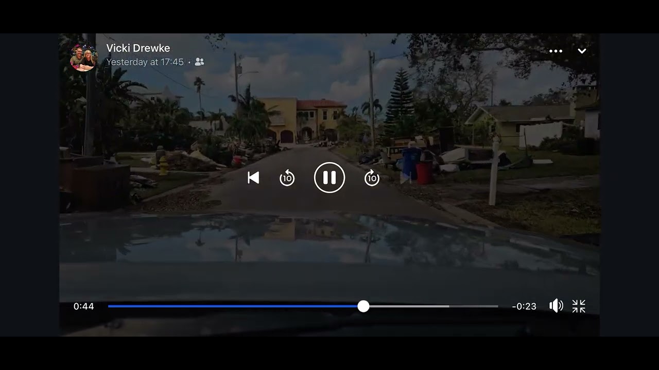 Hurricane Milton aftermath in Dunedin - YouTube