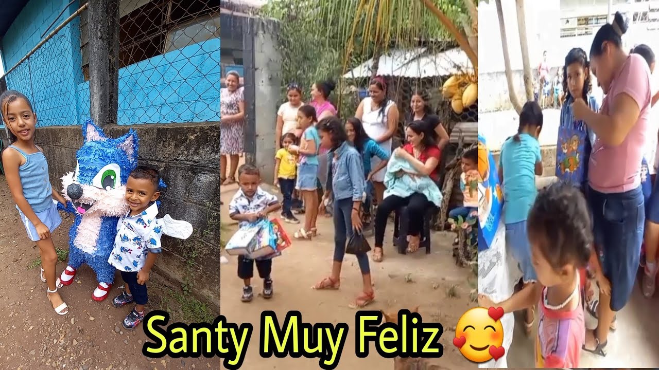 Mira quienes llegaron Al Cumple de Santy🥳 Así de Feliz quebró sus ...