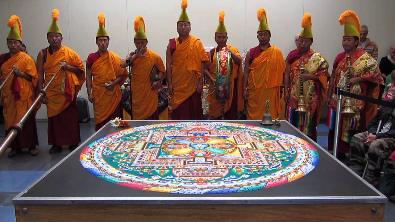 Sand Mandala Ceremony 061214A - YouTube