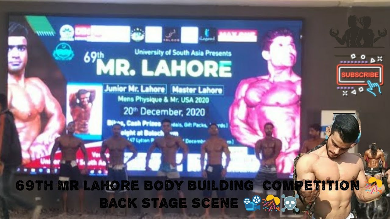 69th Mr Lahore 2020 Body Building Competition 🎊-Back Stage Scene ...