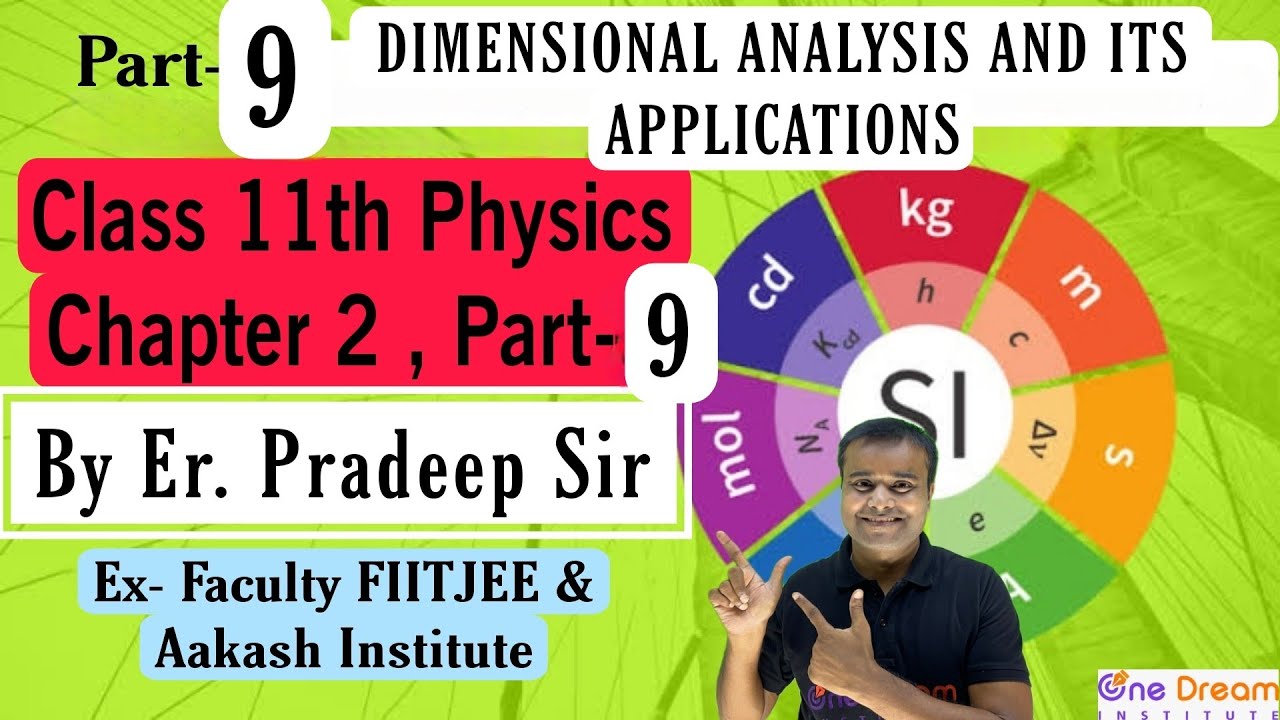Units And Measurement ||Part9 Dimensional Analysis And Its Application ...