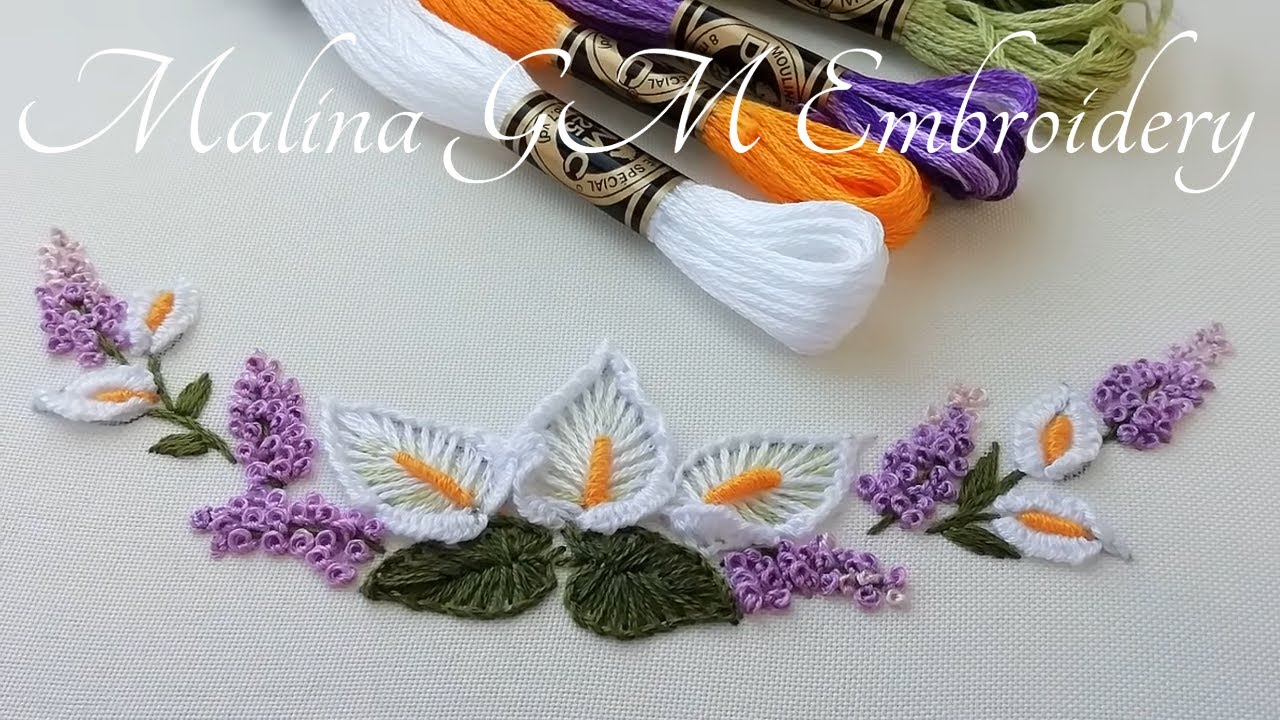 Dimensional Embroidery : Graceful Bouquet of Flowers - YouTube