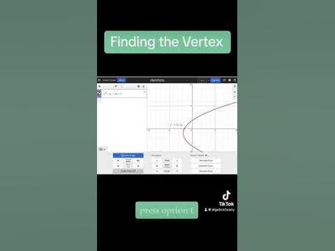 Find the Vertex in Desmos - YouTube