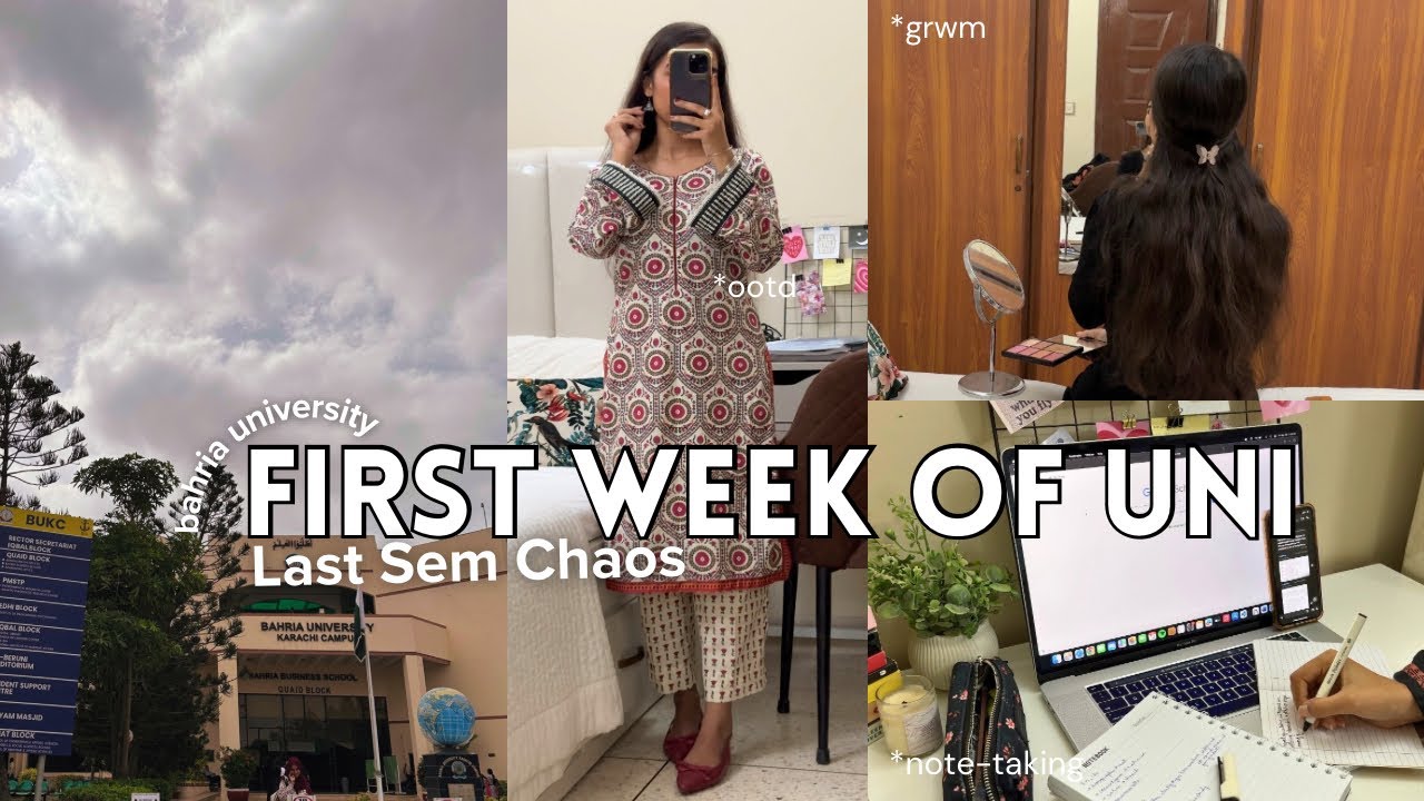 FIRST WEEK OF UNI 📚 | last semester, lots of note-taking, uni vlog ...