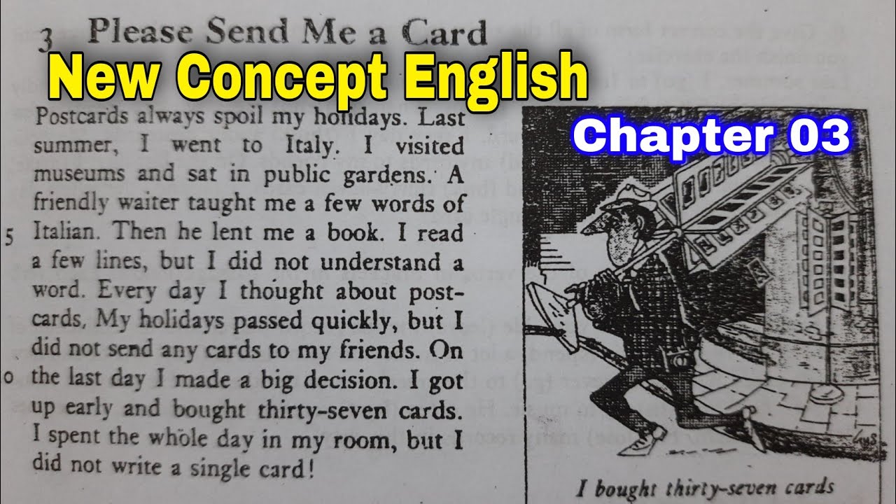 New Concept Chapter 3 Please send me a card - New Concept English by lg ...