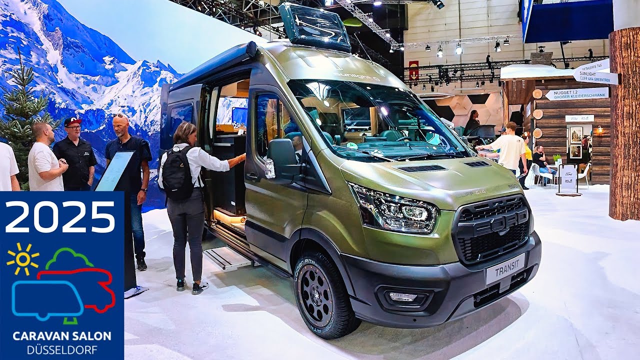 FORD SUNLIGHT CLIFF 4X4 GREEN TREK CARAVAN SALON DUSSELDORF 2025 - YouTube