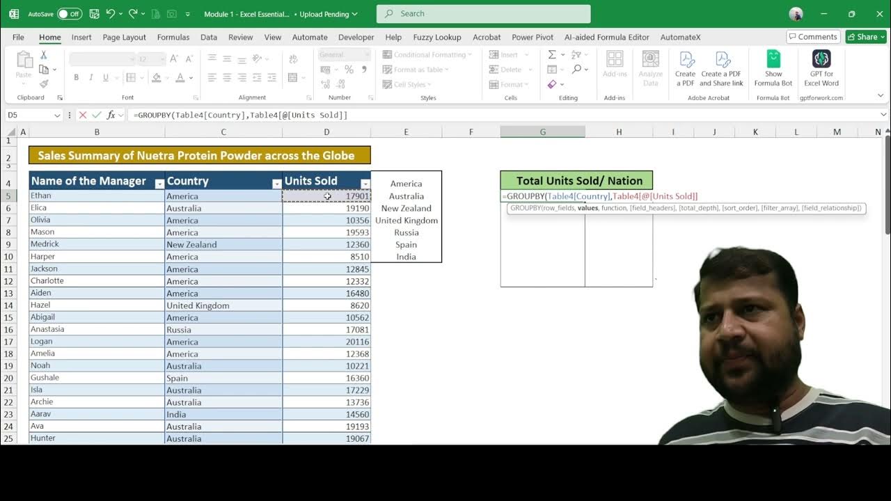 Master Excel Group By Function | Quick Data Summarization Tutorial - YouTube