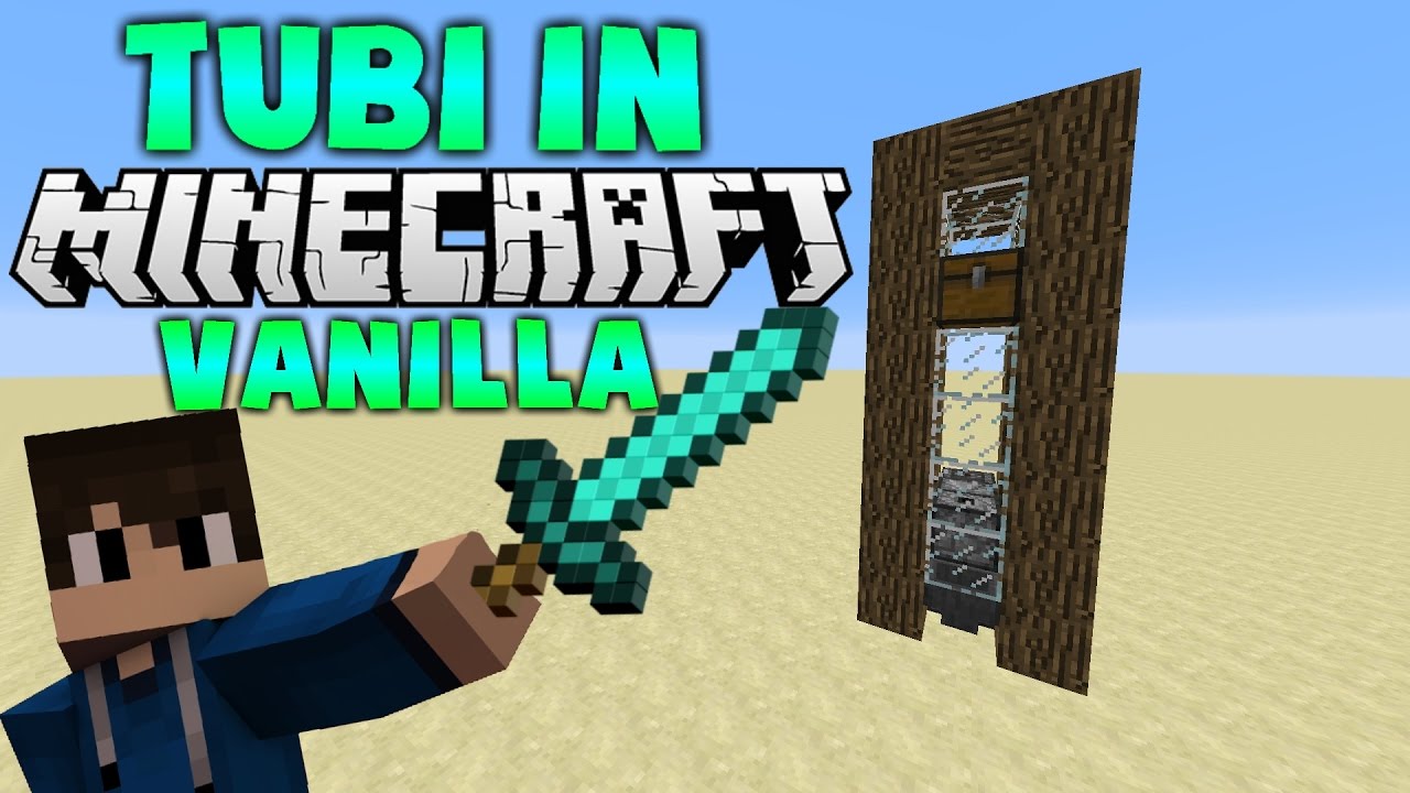 TUTORIAL TUBI IN MINECRAFT VANILLA - YouTube