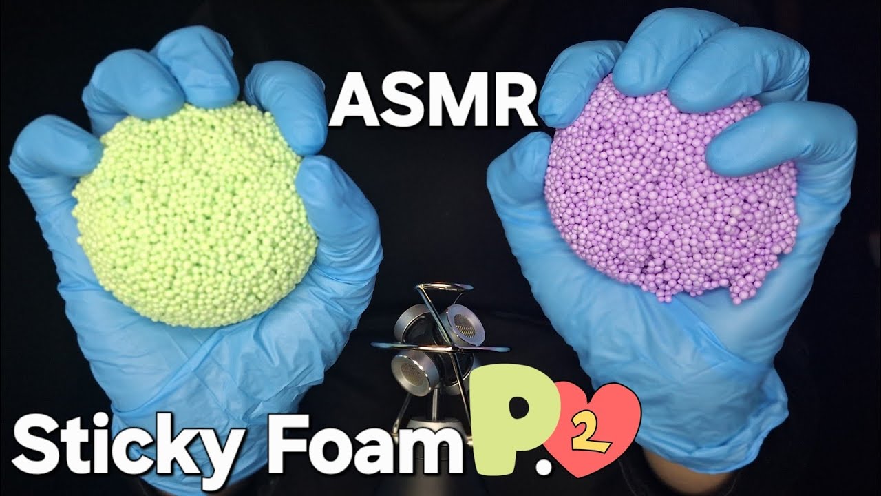 #ASMR P.2: Super Sticky Foam/ #ストレス解消/ #Grudento - YouTube