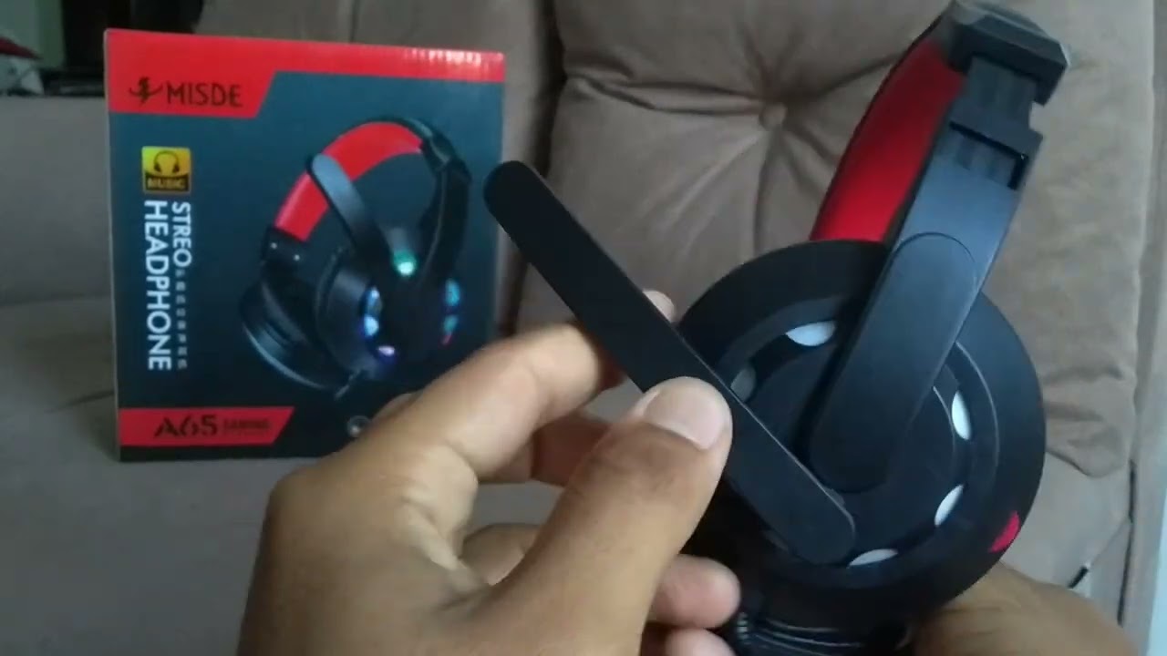 Headphone gamer A65 disponível na shopee e muito barato - YouTube