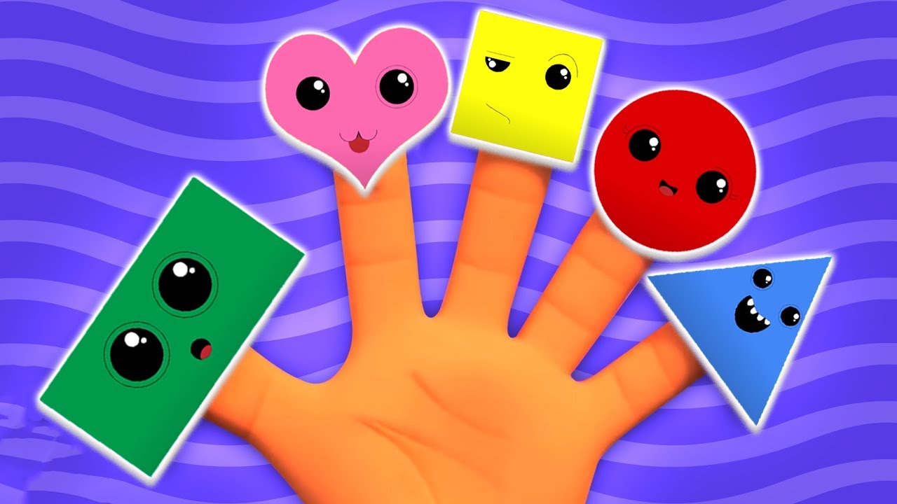 Shapes Finger Family | Shapes Song | Kids Nursery Rhymes | Toddlers ...