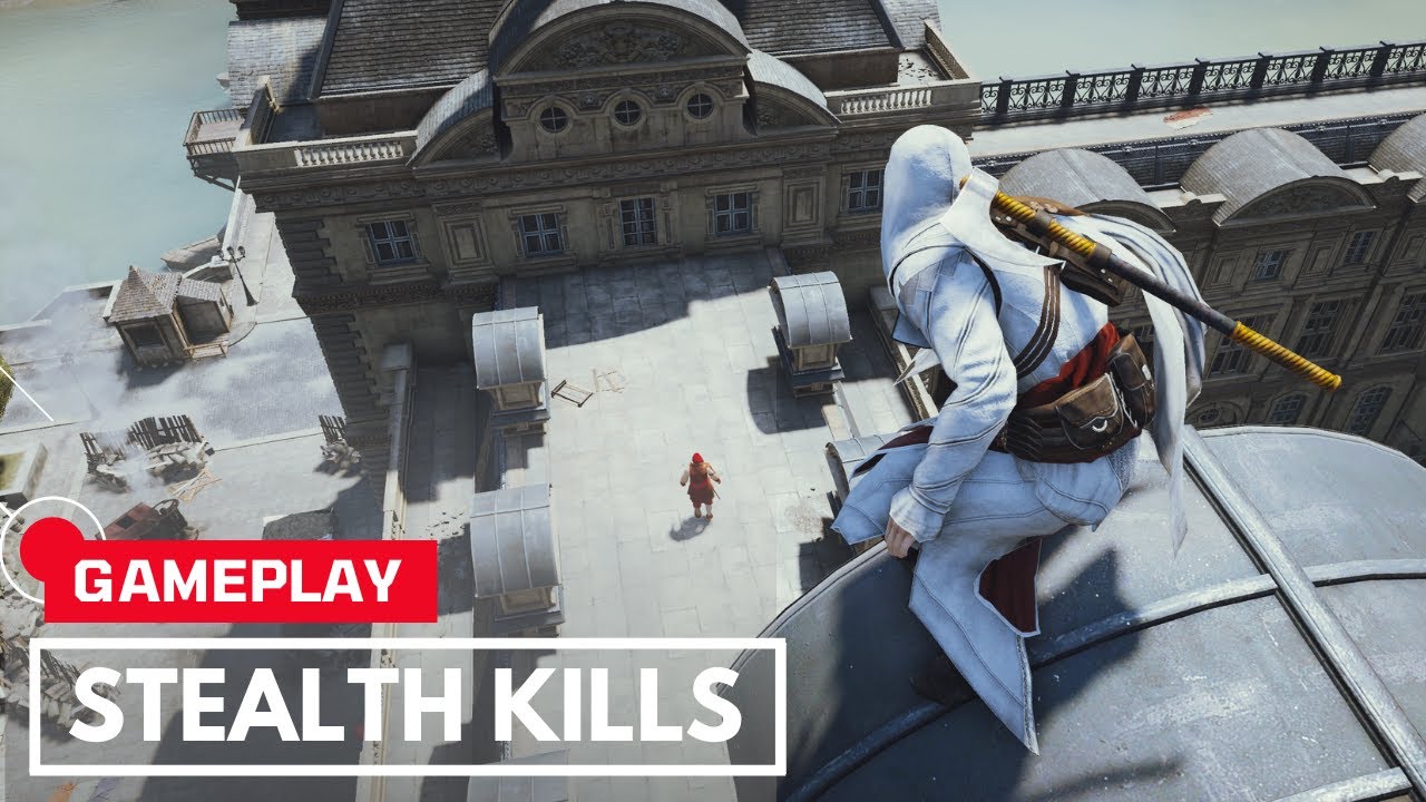 Assassins Creed Unity Stealth Kills Gameplay Combat Acrobatic - YouTube