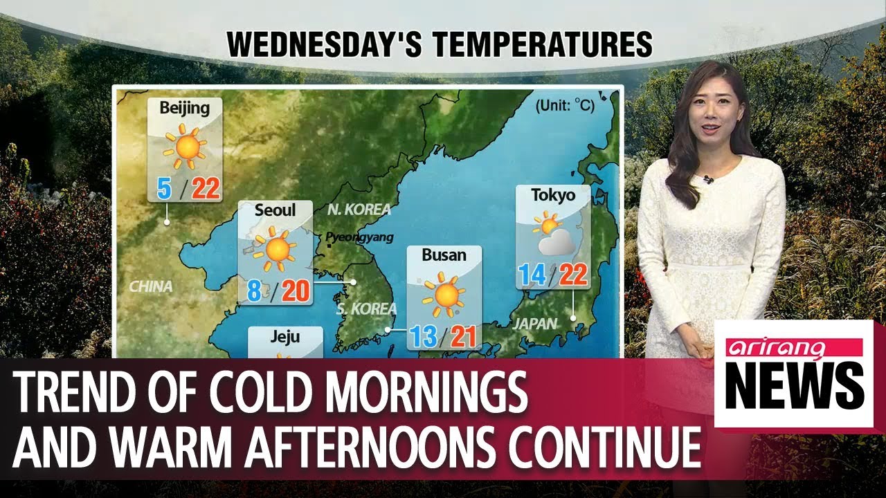 Trend of cold mornings and warm afternoons continue _ 102418 - YouTube