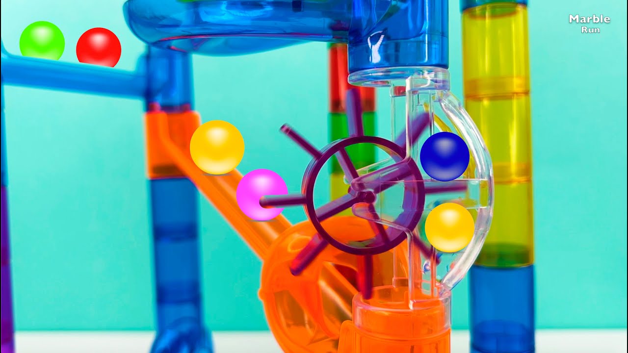 Rainbow roller coaster marble run kit glow in the dark ☆ national ...