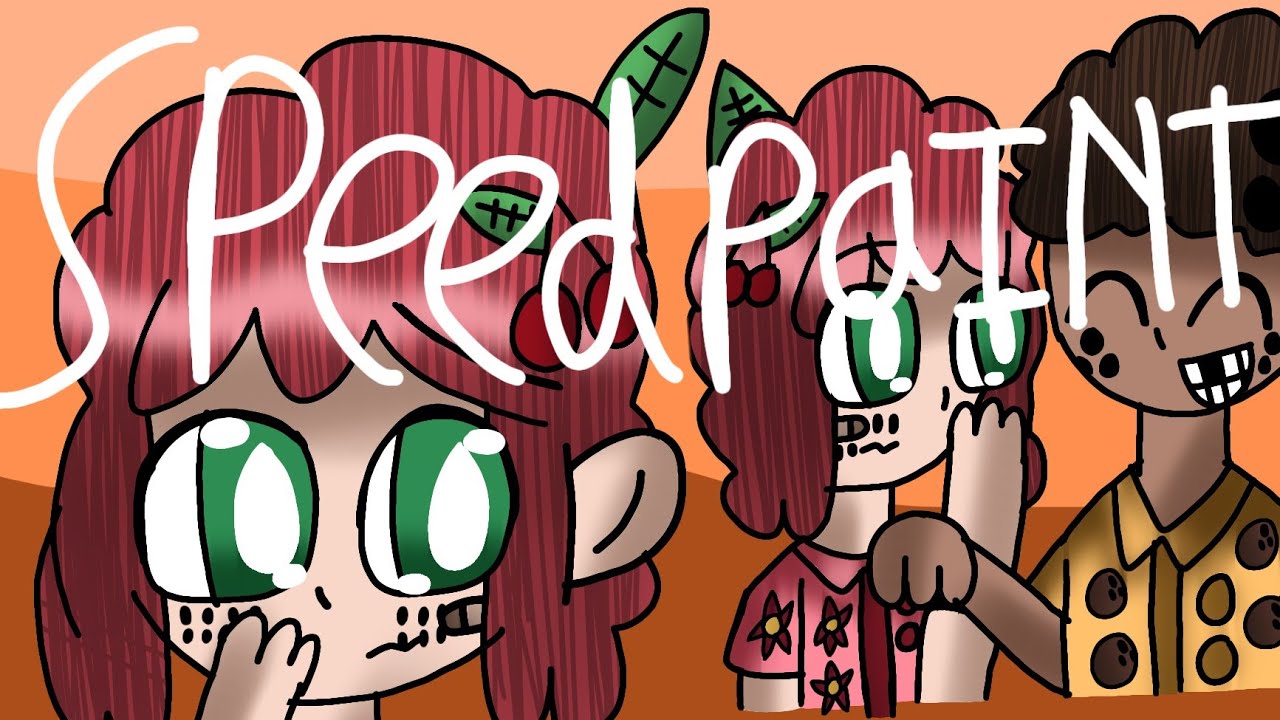 Bingo Cherry As Human || Coconut Fred's Fruit Salad Island Speedpaint ...