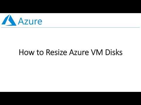 How to Resize Azure VM Disks - YouTube