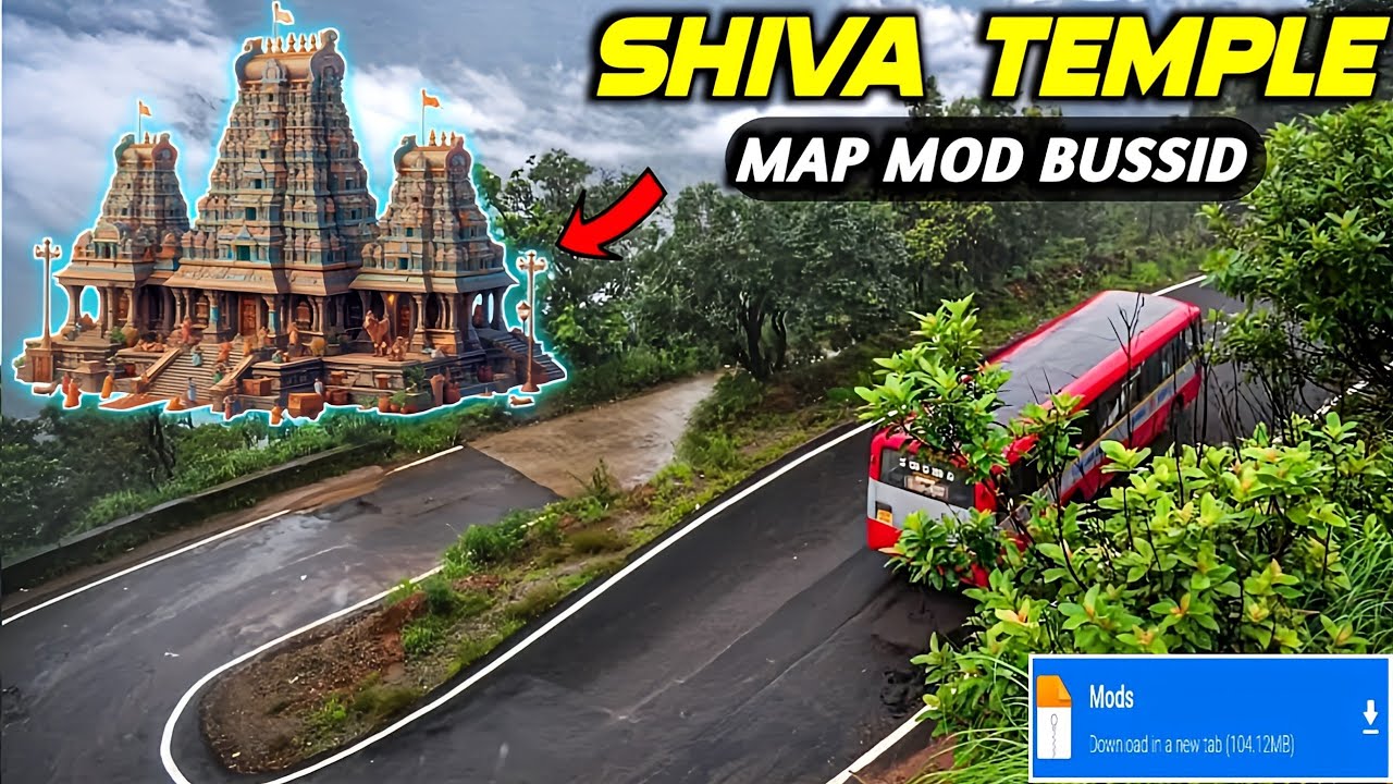 Finally! 🔥 New SHIVA TEMPLE Map Mod For Bus Simulator Indonesia।Bussid ...