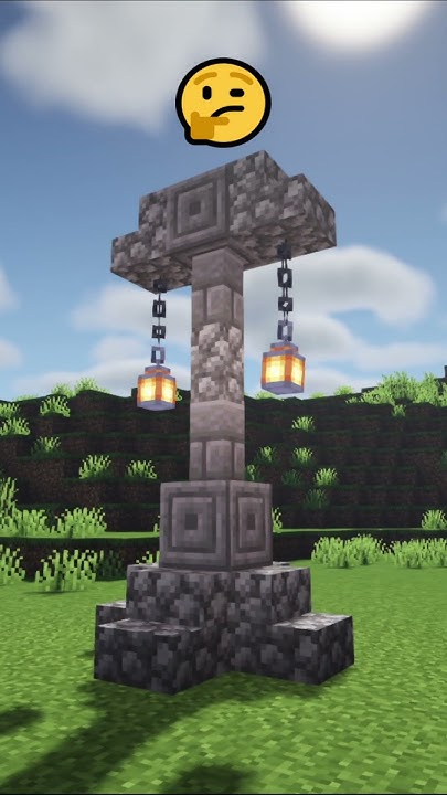 [BUILD] Minecraft decoration - Street Lamp - YouTube