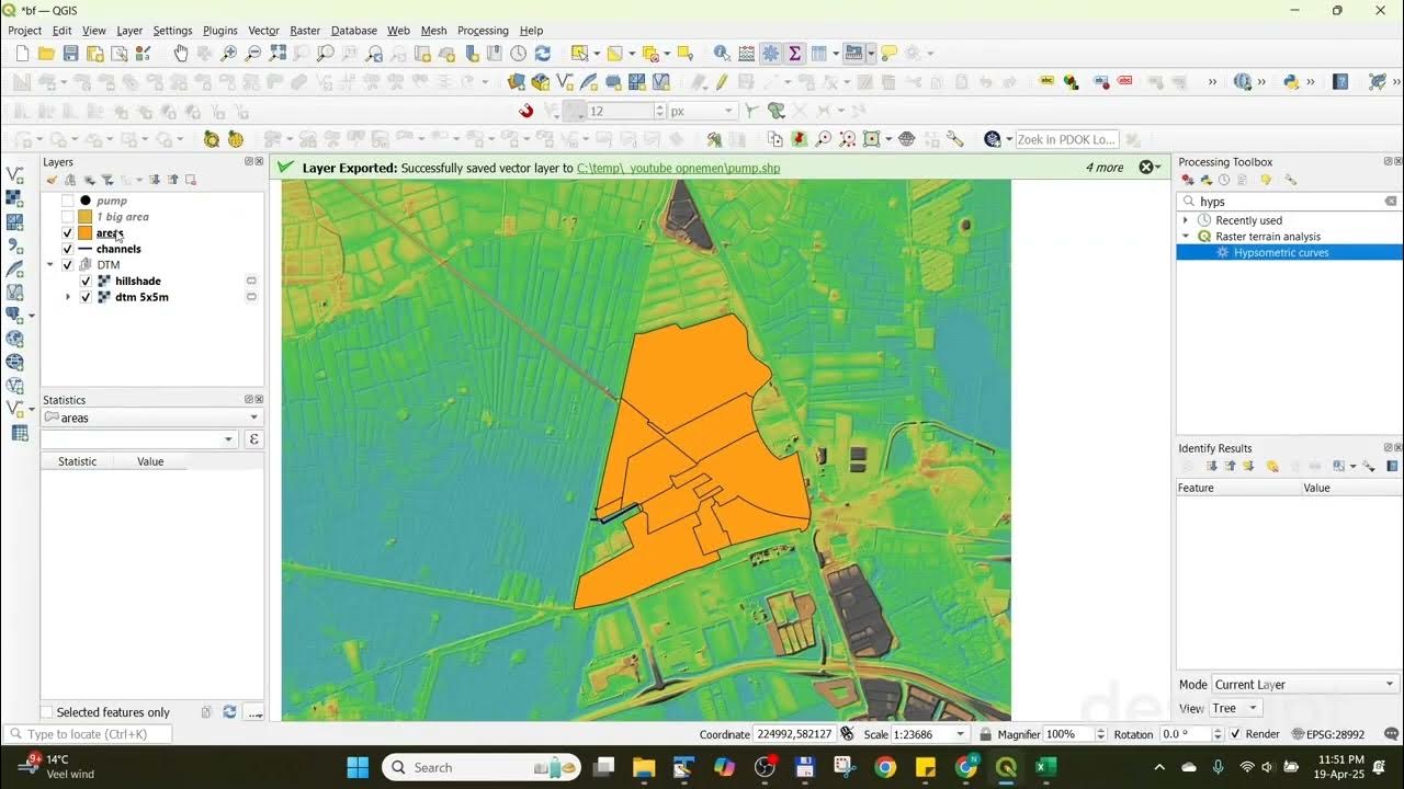Hypsometric Curves (aka S-curves) – Part 3: QGIS Tool for Multiple Curves - YouTube