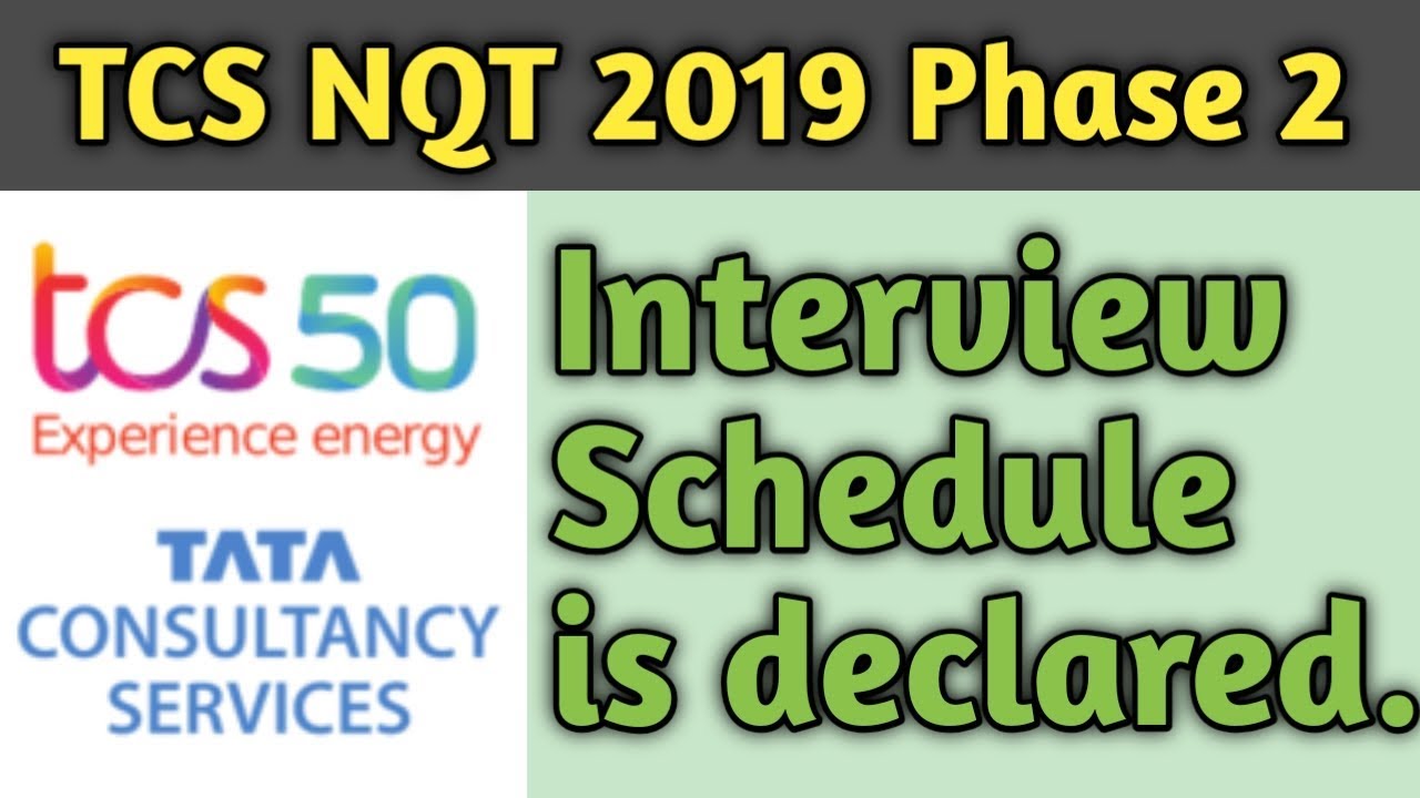 Tcs phase 2 Interview schedule is declared - YouTube
