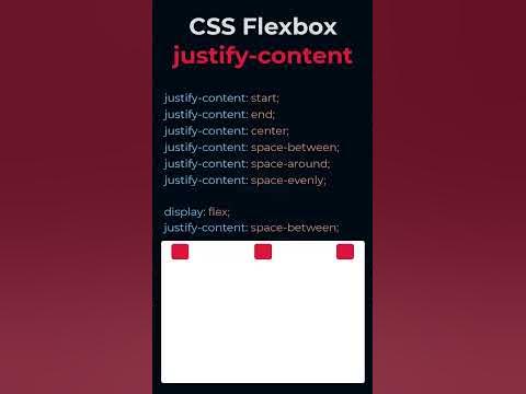 CSS justify-content property. #shorts - YouTube