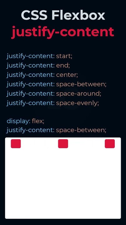 CSS justify-content property. #shorts - YouTube