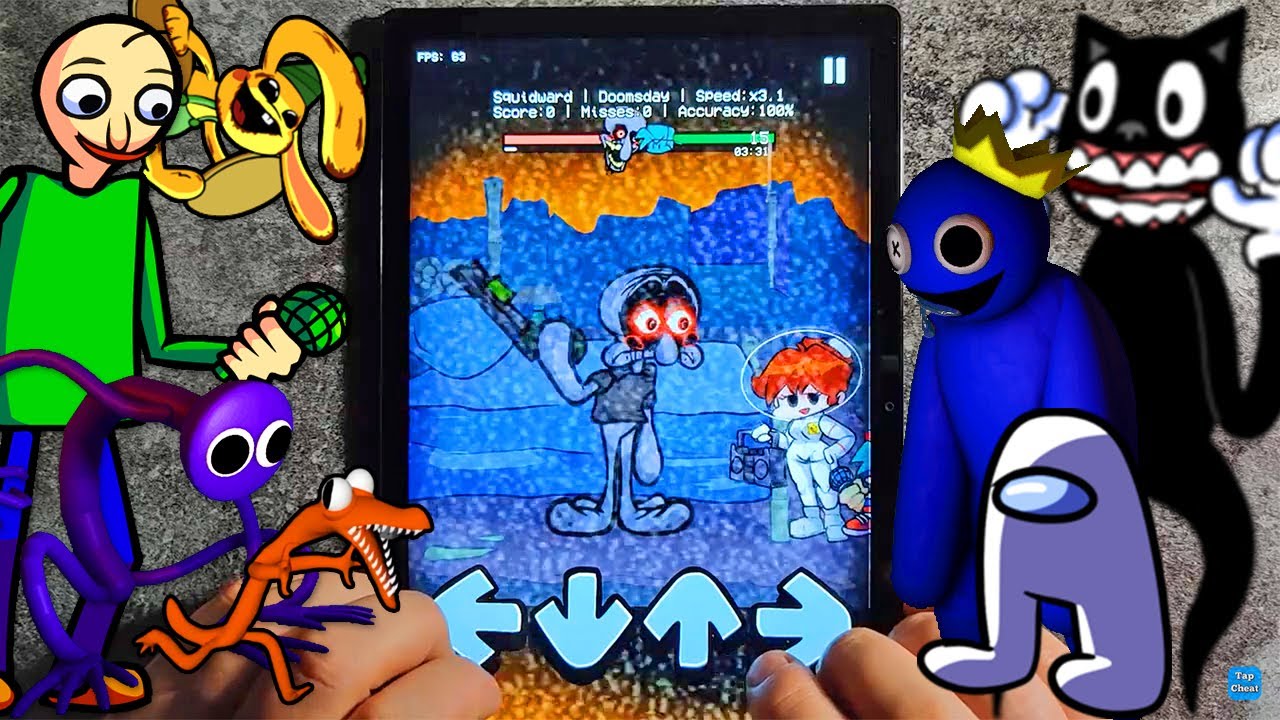 New FNF Mods FNF Squidward - Doomsday,Lili Pad - Jelly & Lofi Funkin 3 ...