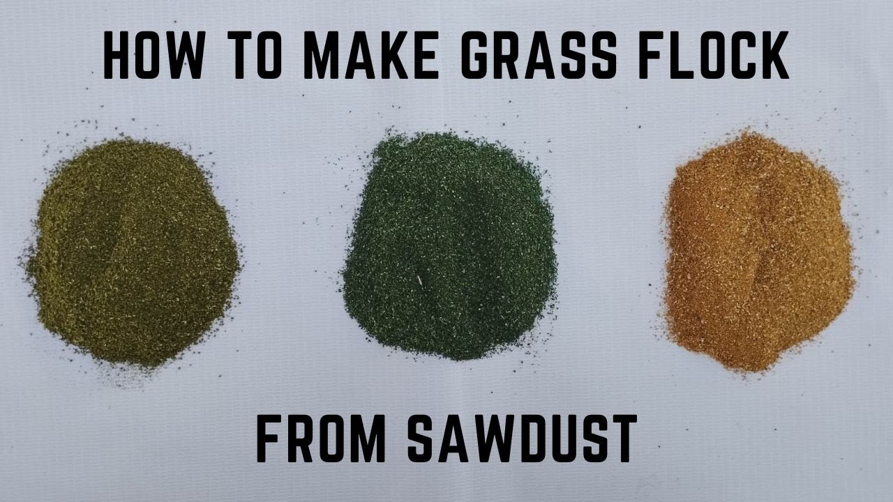 How to make grass using Sawdust for your scale model | DIY for Beginner ...