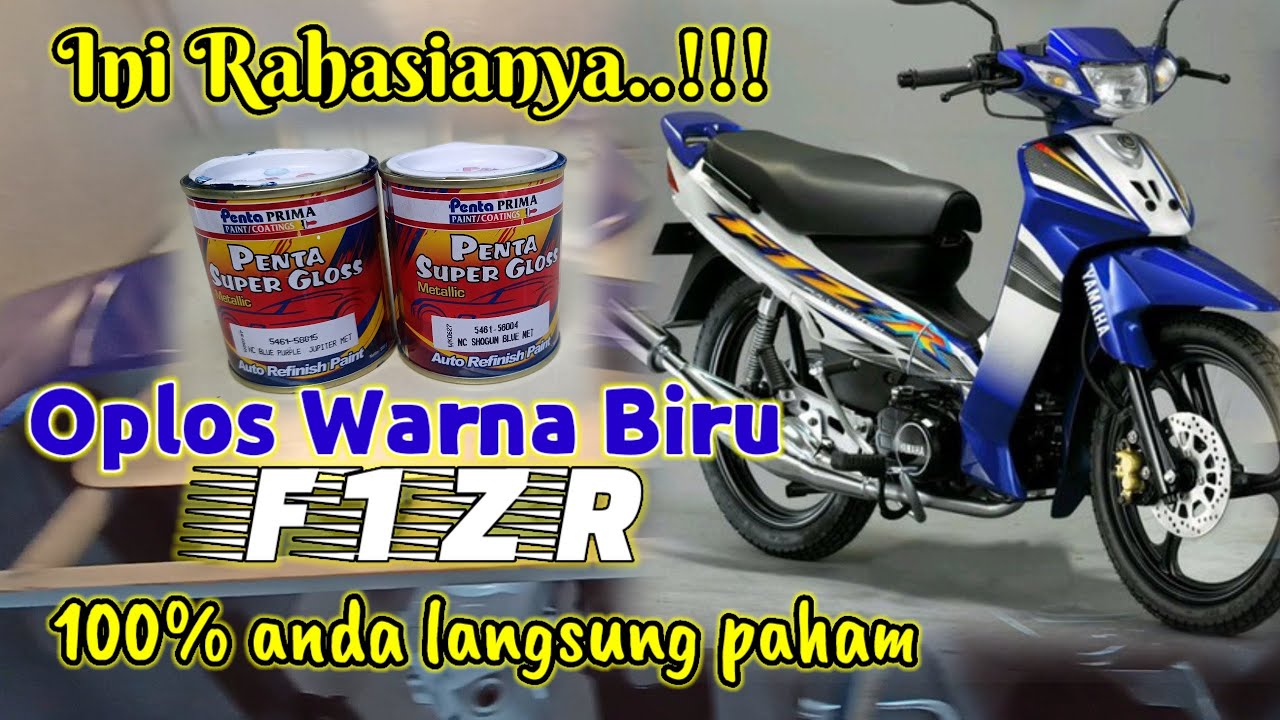 oplos cat biru f1zr warna asli,anda pasti bisa #restorasi #f1zr # ...