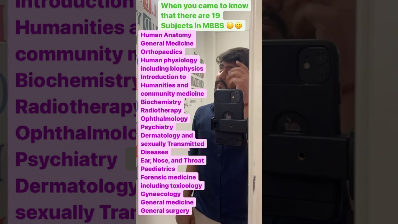 19 SUBJECTS OF MBBS 😵😵😵 #shorts #mbbs #medicos #justmedicalthings - YouTube