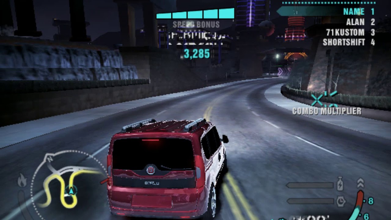 Need For Speed Carbon Fiat Doblo - YouTube