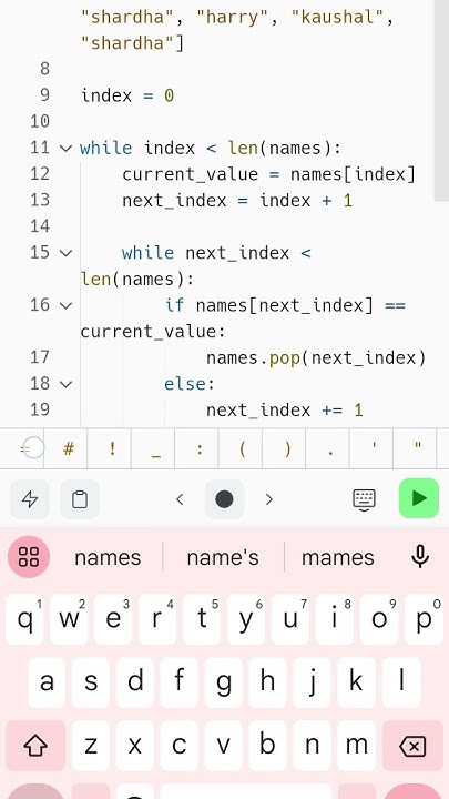 Modify the list so that it does not contain any duplicate elements. Day ...